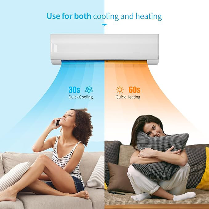TABU 18000btu Mini Split Air Conditioner&heater With Inverter, 19 Seer2 Wall-mounted Ductless Ac ...